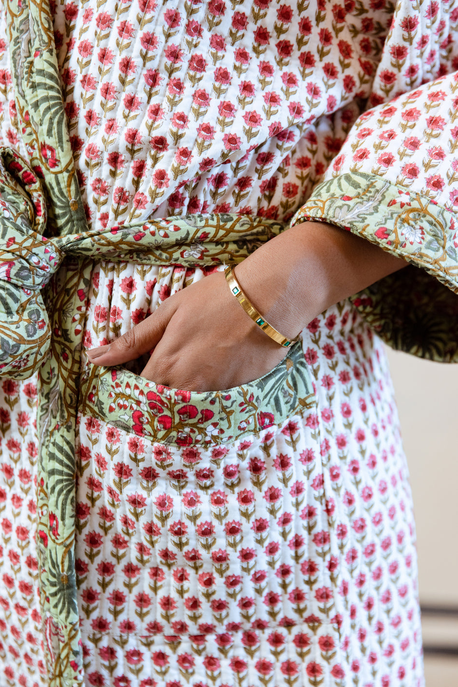 Luxury Quilted Cotton Dressing Gowns | Rooh London UK