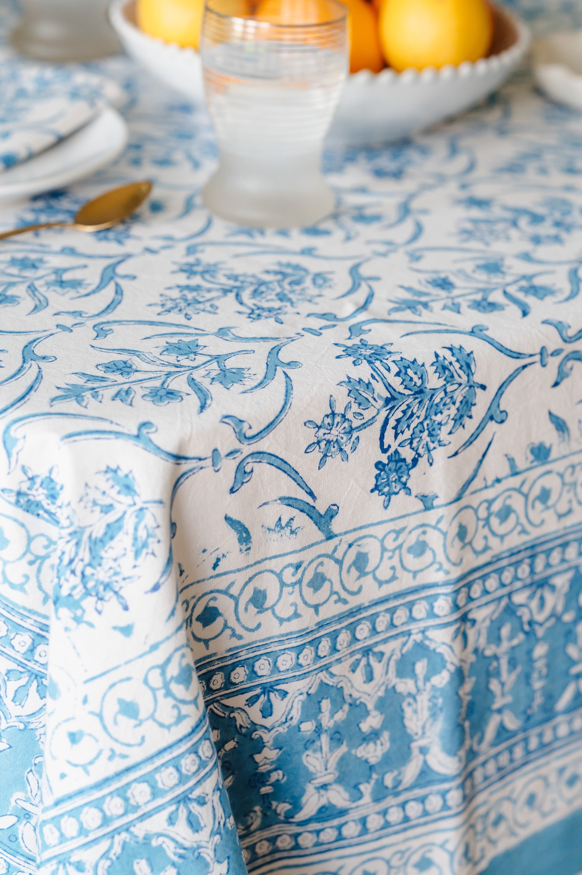 Block Print Tablecloths | Cotton Tablecloths UK – Rooh